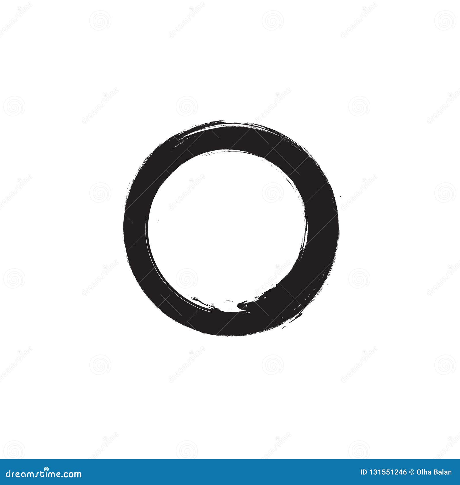 Zen Hand Painted Symbol ilustración del vector. Ilustración de estilo ...