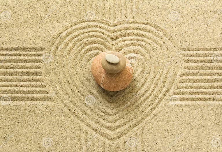 Zen heart stock photo. Image of simplicity, round, stones - 10412942