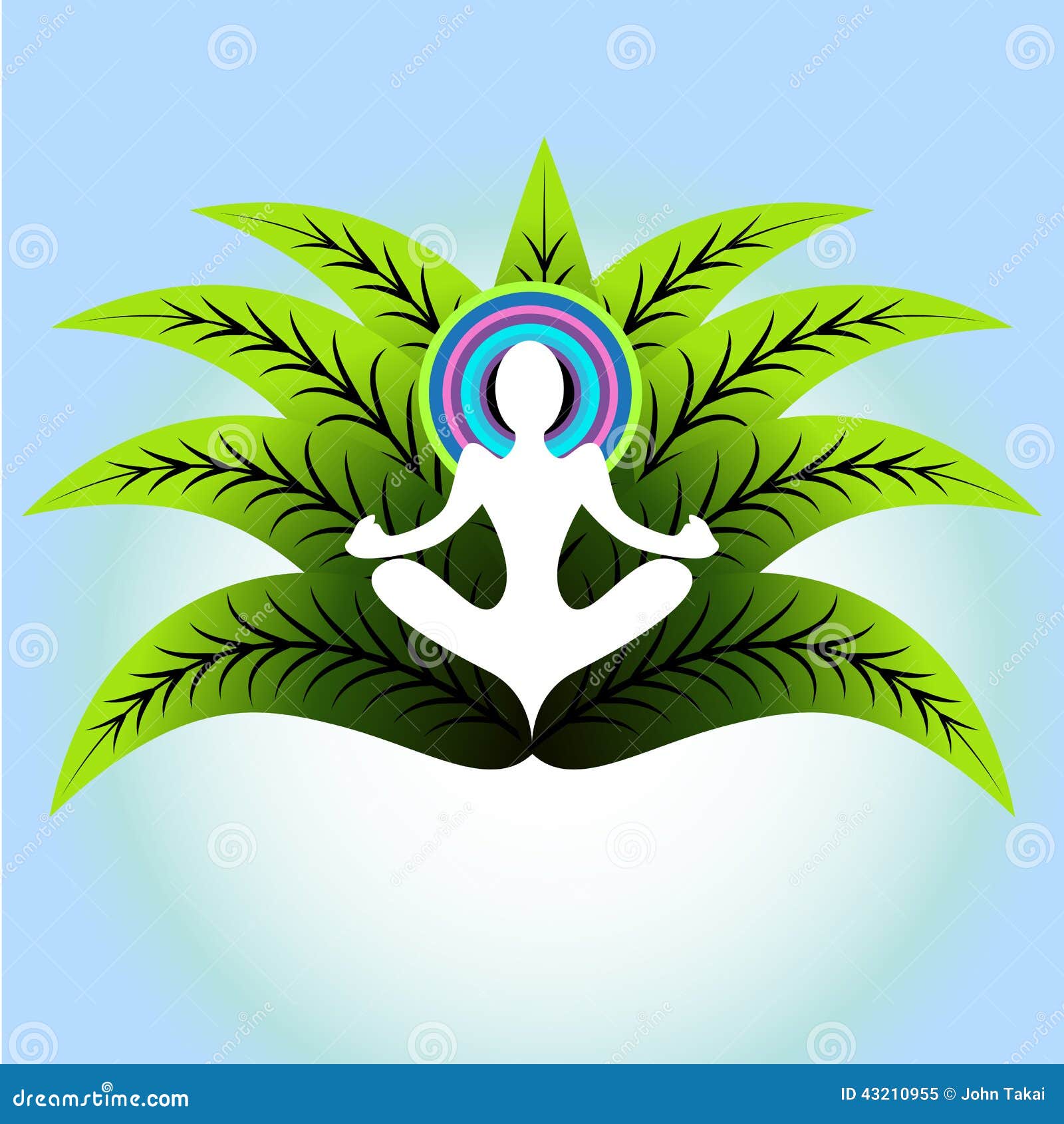Zen Icon stock vector. Illustration of leaf, nature, meditate - 43210955