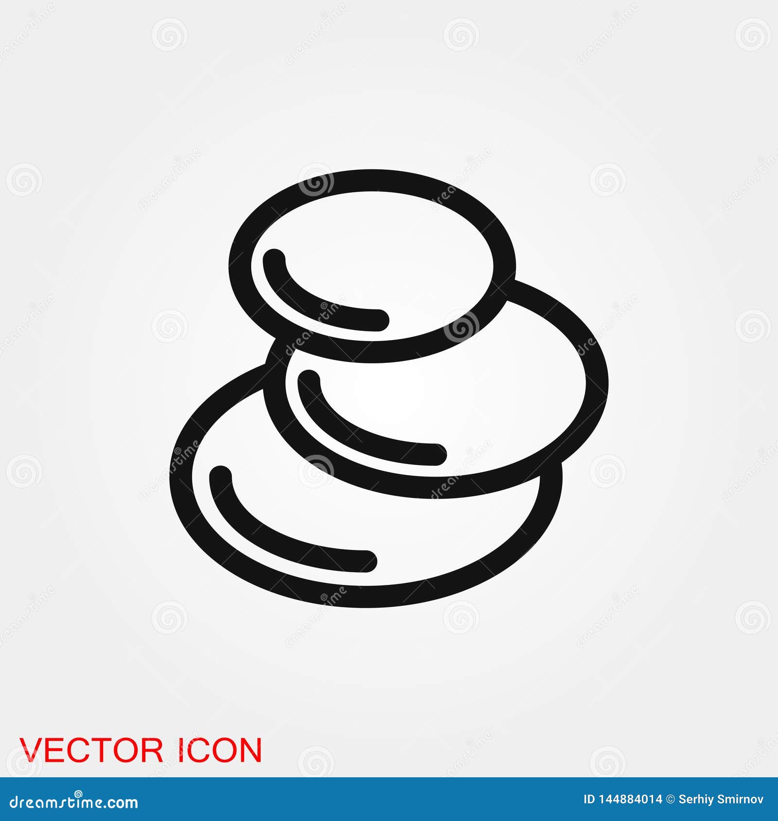 Zen Icon Vector Sign Symbol for Design Stock Illustration ...