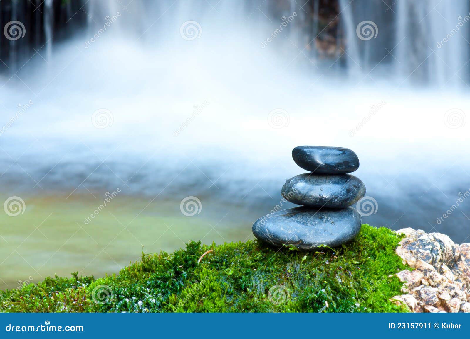 Zen-Like stock image. Image of forest, rock, scenics - 23157911
