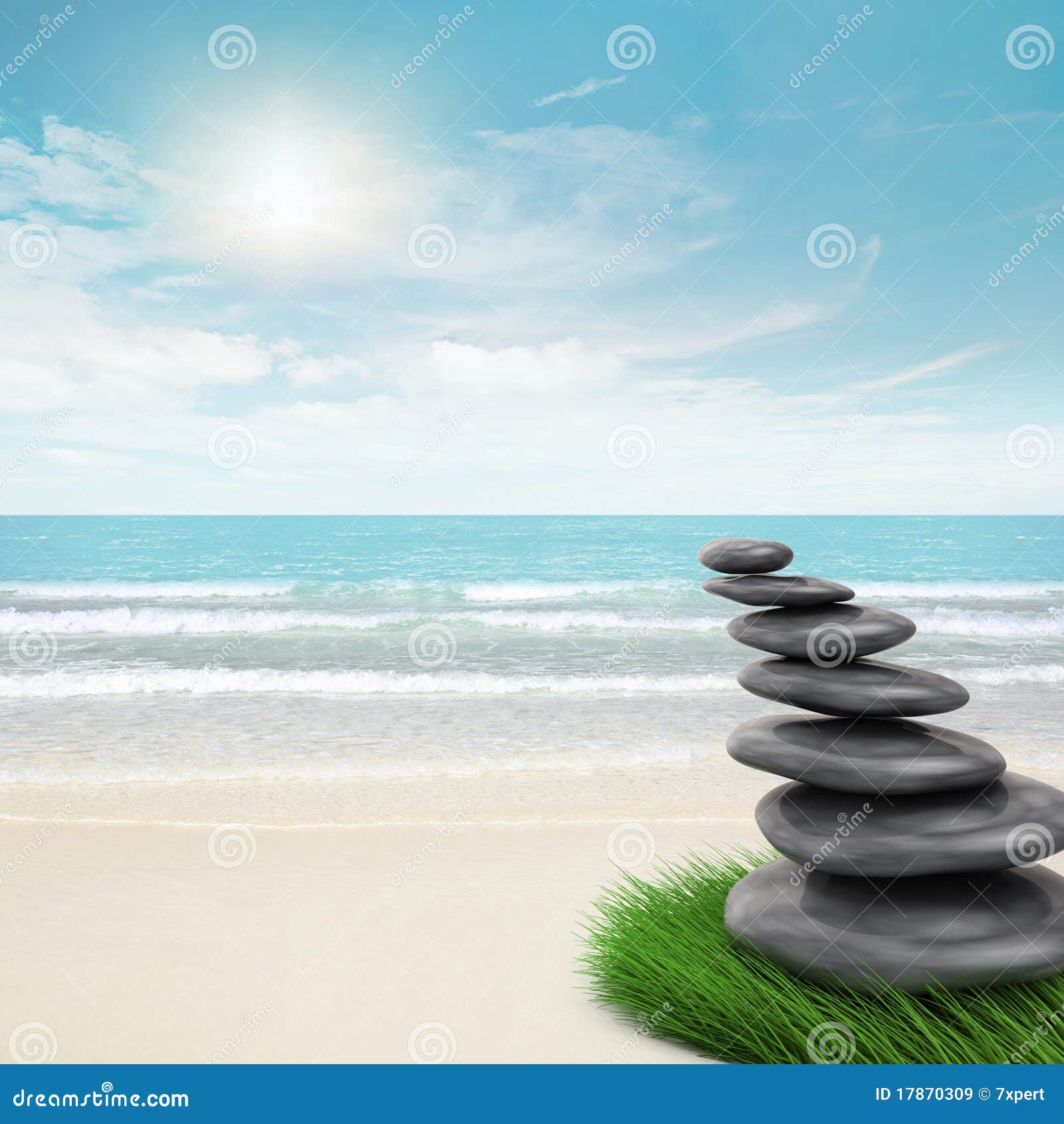 Zen-like Stones Inclination Stock Image - Image of pebble, paradise ...