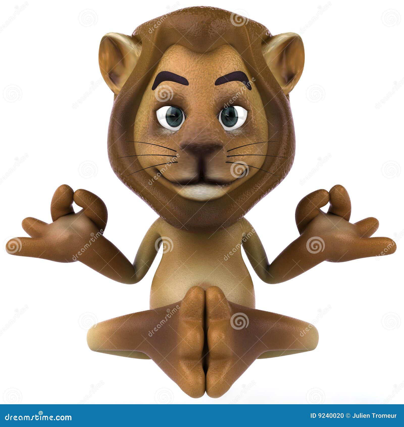 Zen lion stock illustration. Illustration of king, yoga - 9240020