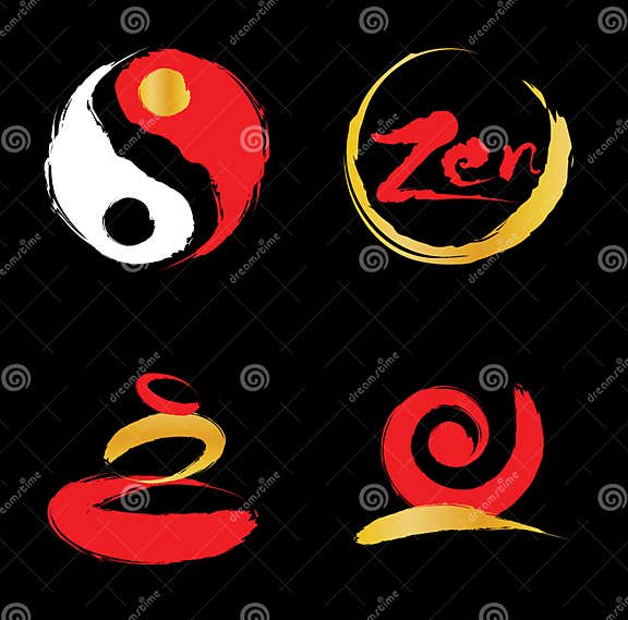 Zen Logo stock vector. Illustration of graphic, nature - 10234713