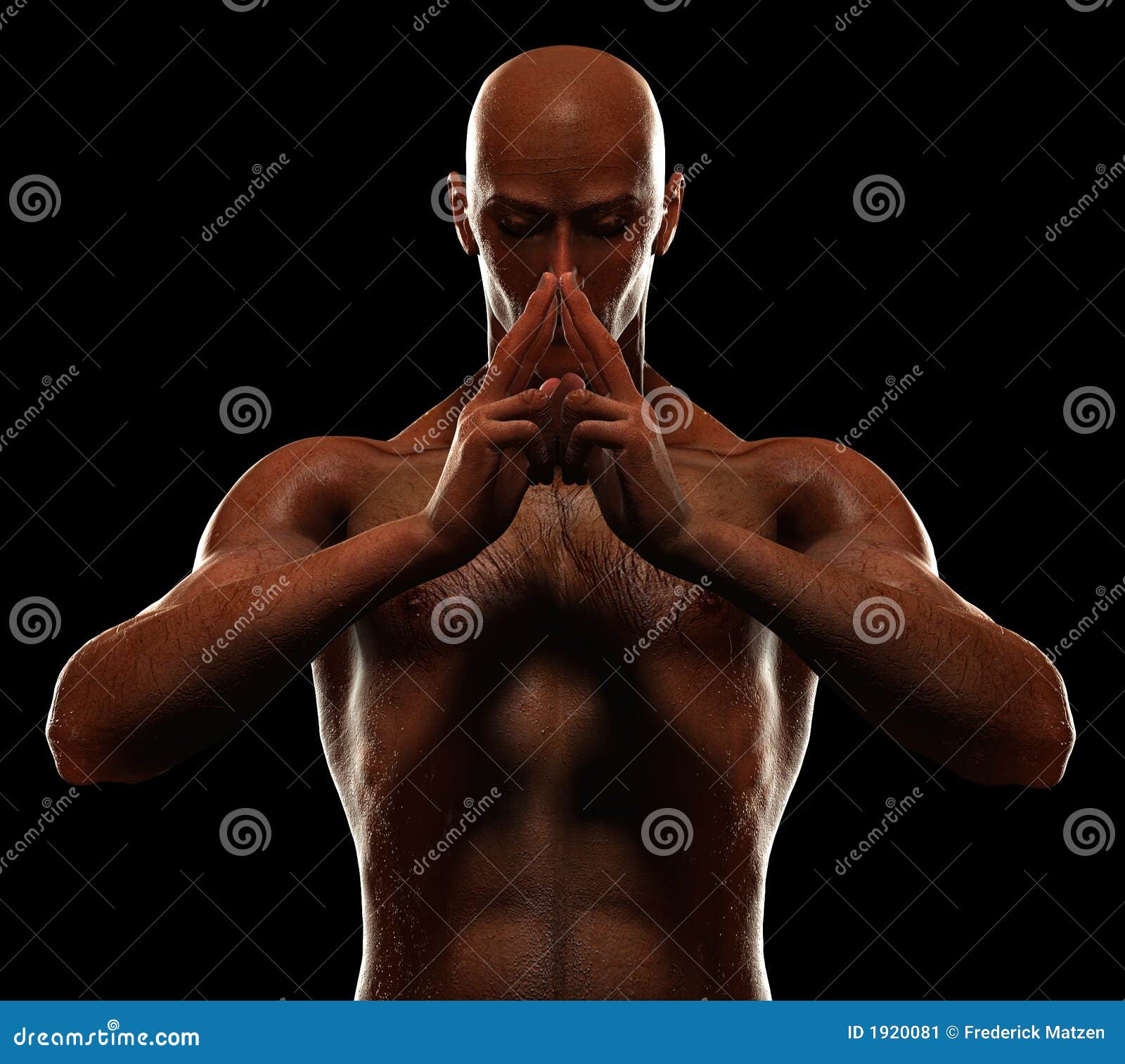 Zen Male #1 stock illustration. Illustration of muscular - 1920081
