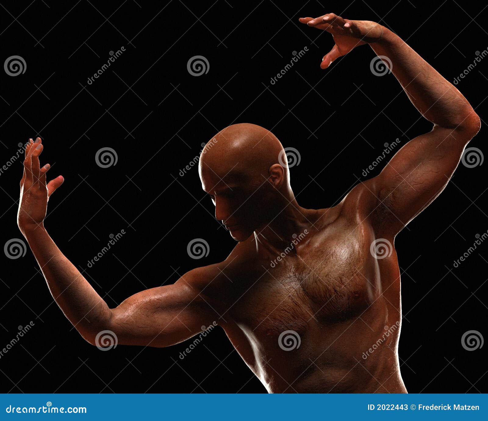 Zen Male #2 stock illustration. Illustration of muscle - 2022443