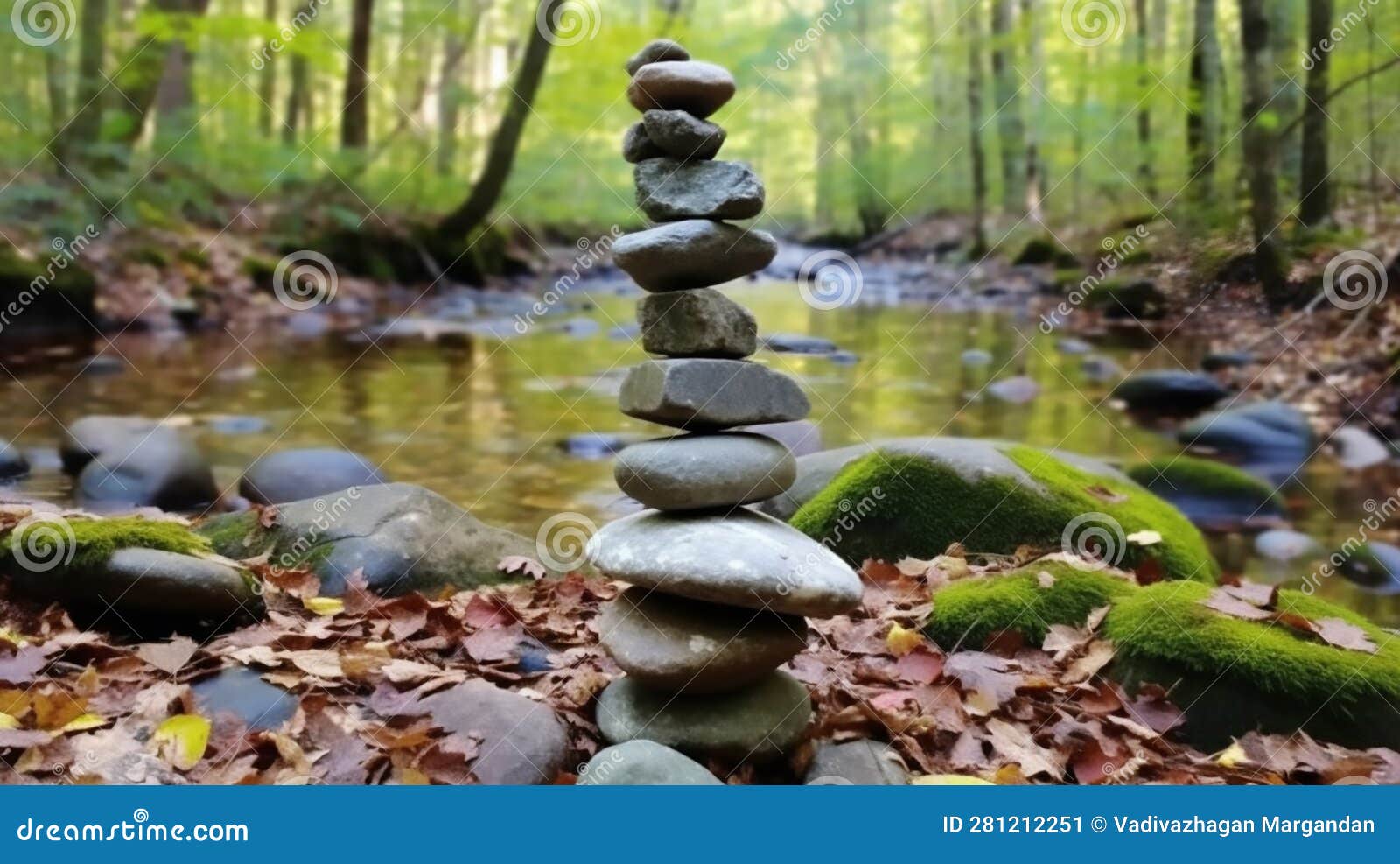 Zen meditation landscape stock illustration. Illustration of beautiful ...