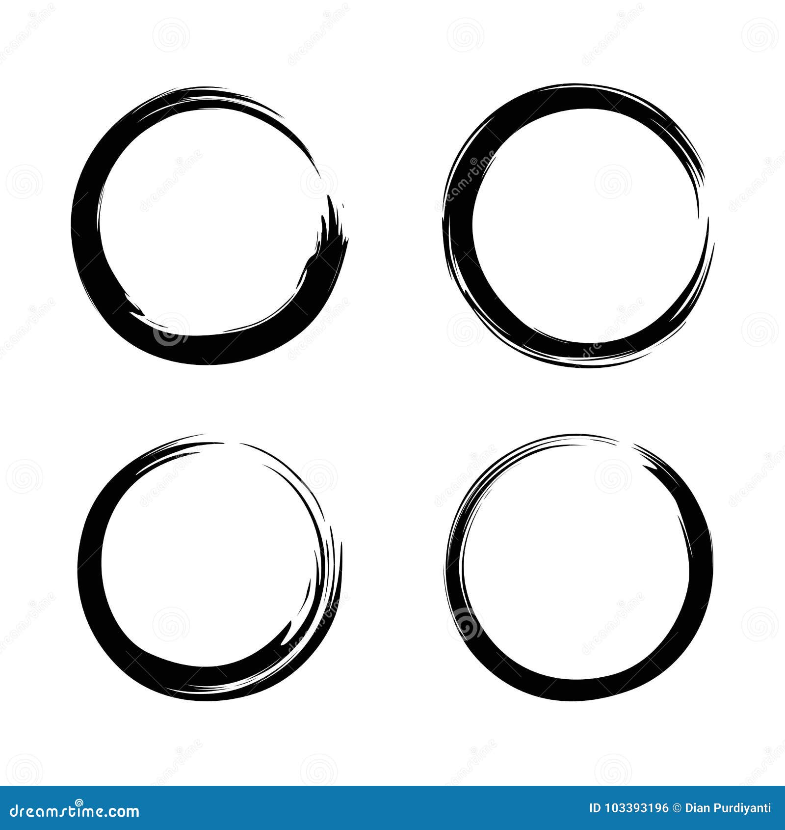 Zen Noir De Cercle, Enzo Set Vector Illustration Illustration de ...
