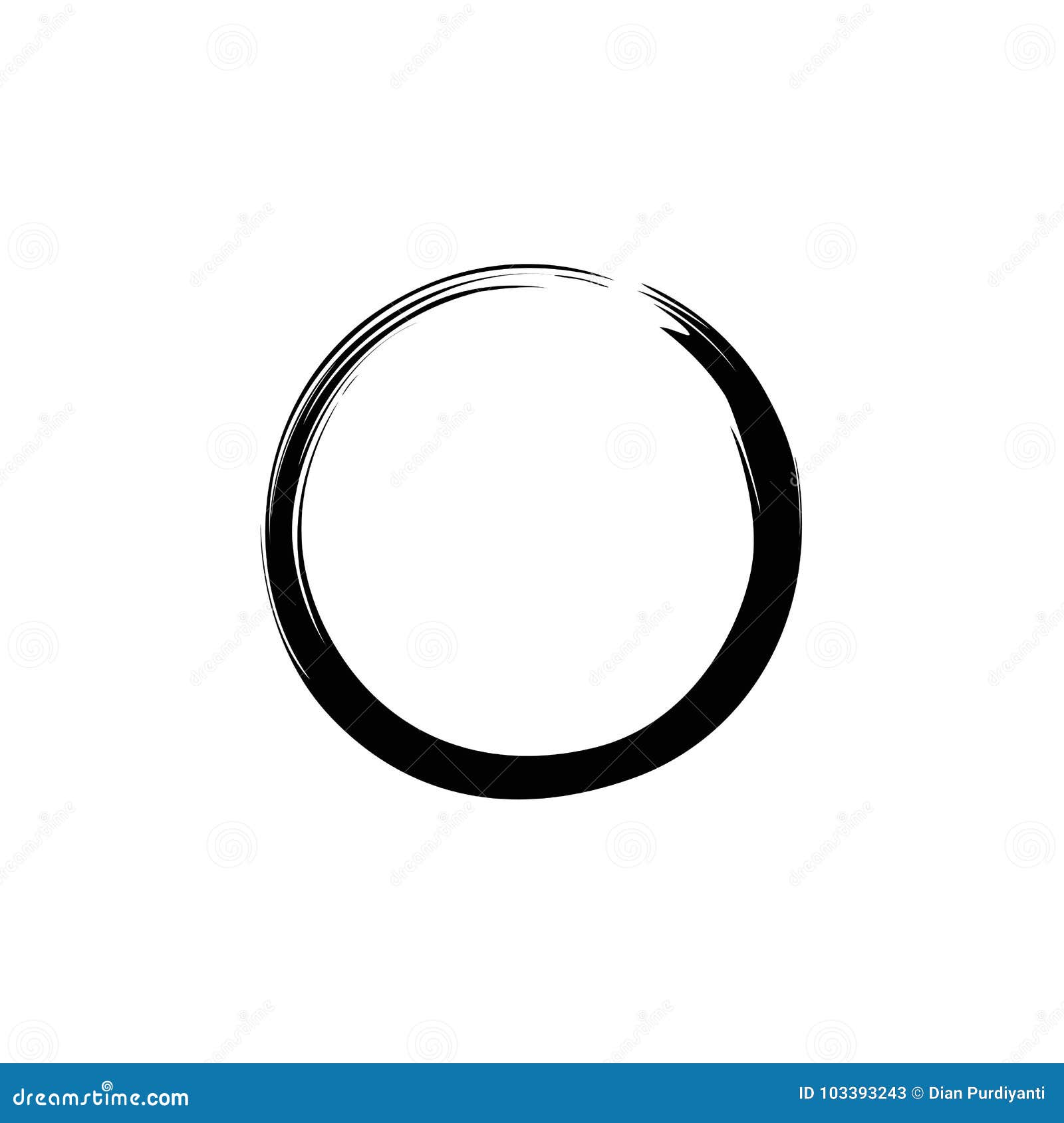 Zen Noir De Cercle, Enzo Vector Illustration Illustration de Vecteur ...