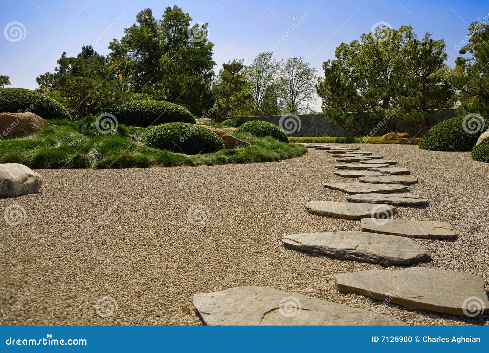 Zen Path stock photo. Image of recreation, reflect, japan - 7126900