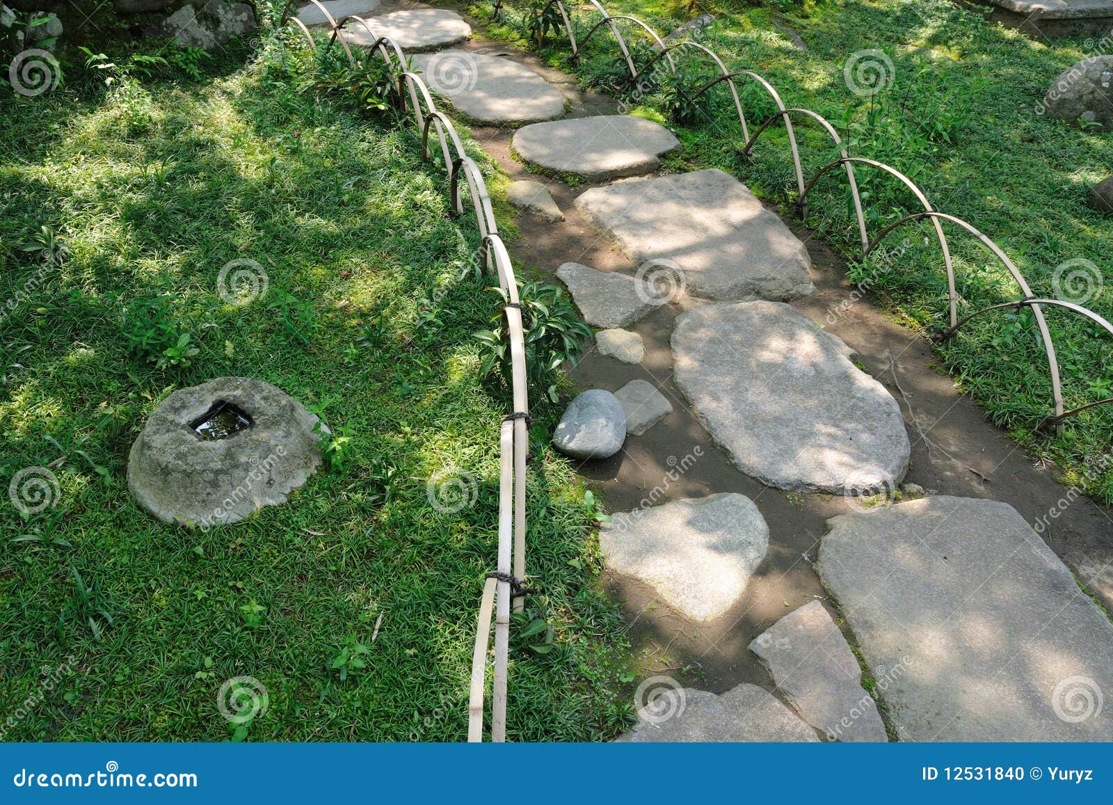 Zen pathway stock photo. Image of natural, wooden, oriental - 12531840