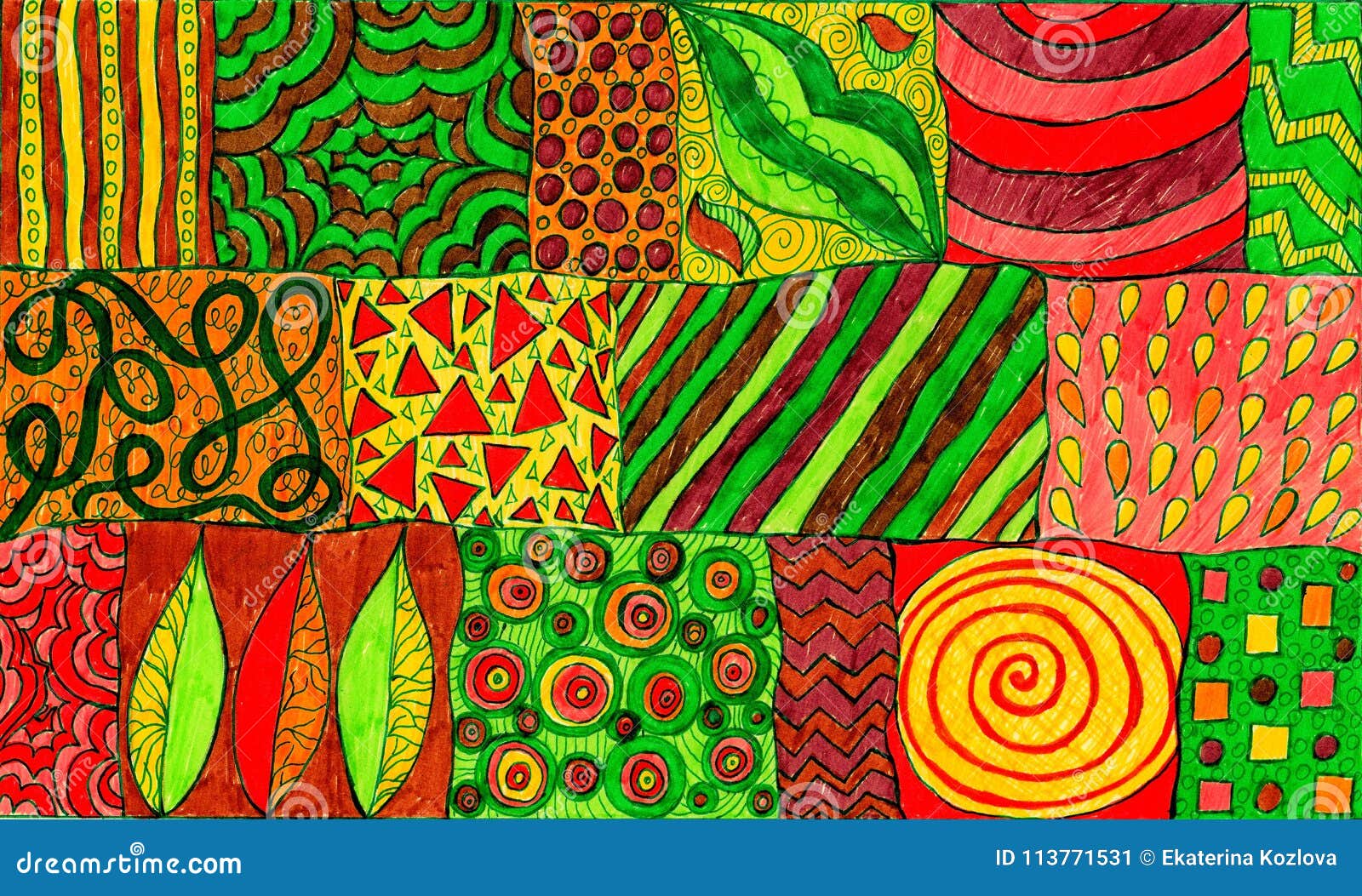 Zen patterns on paper stock illustration. Illustration of drawing ...