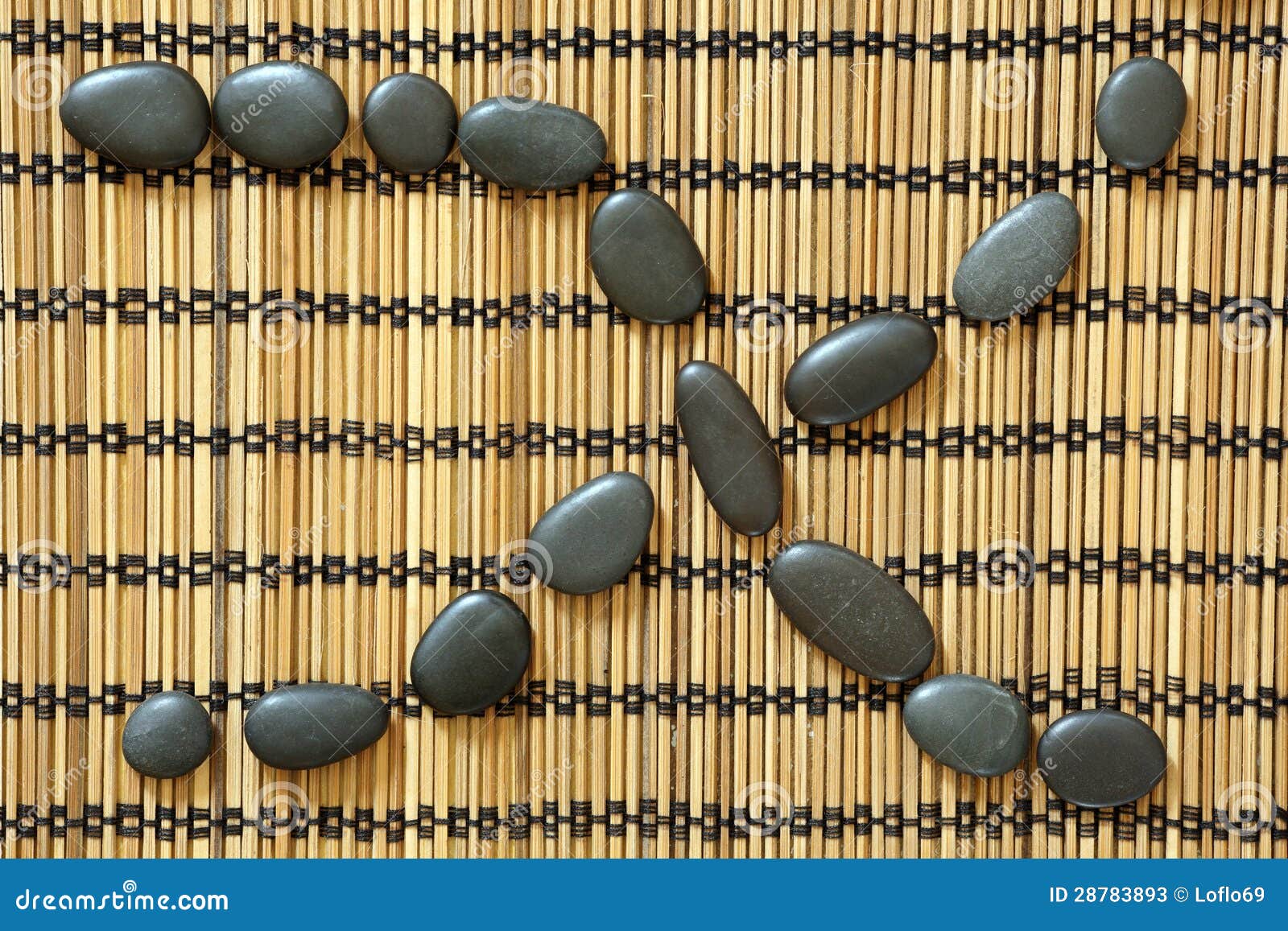 Zen pebbles stock image. Image of meditation, bamboo - 28783893