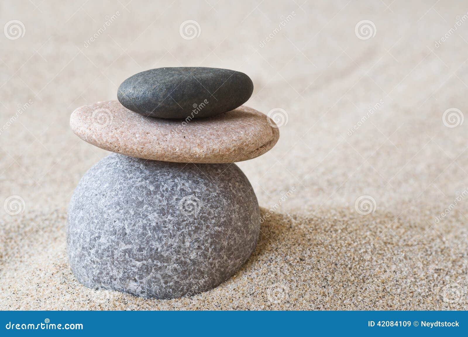 Zen pebbles stock image. Image of pebble, reflection - 42084109