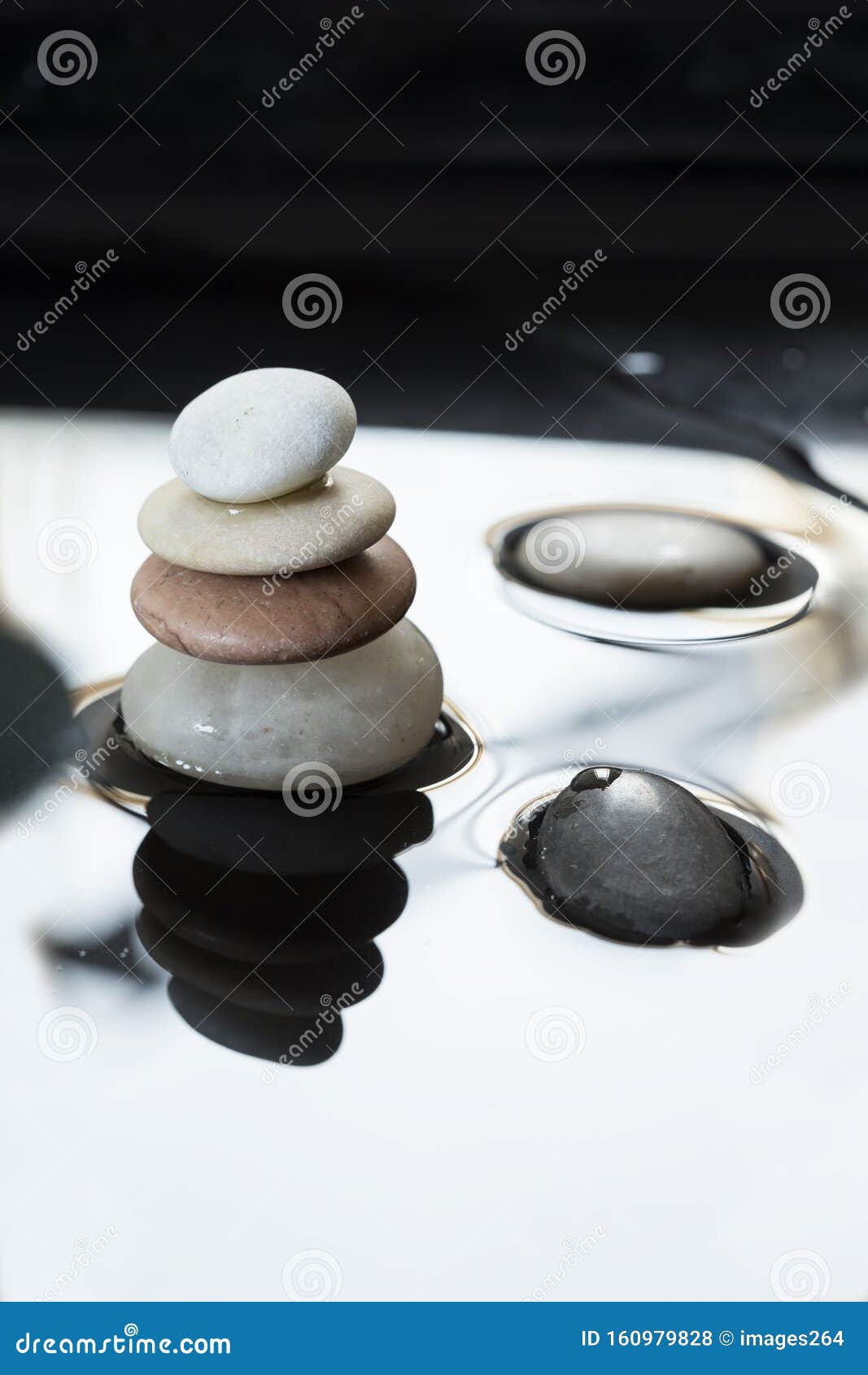Zen pebbles stock photo. Image of abstract, garden, spirit - 160979828