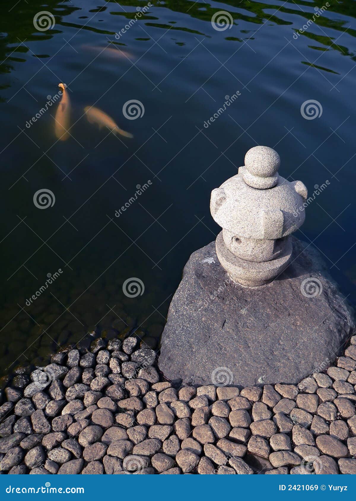 Zen pond stock image. Image of pond, culture, buddhism - 2421069