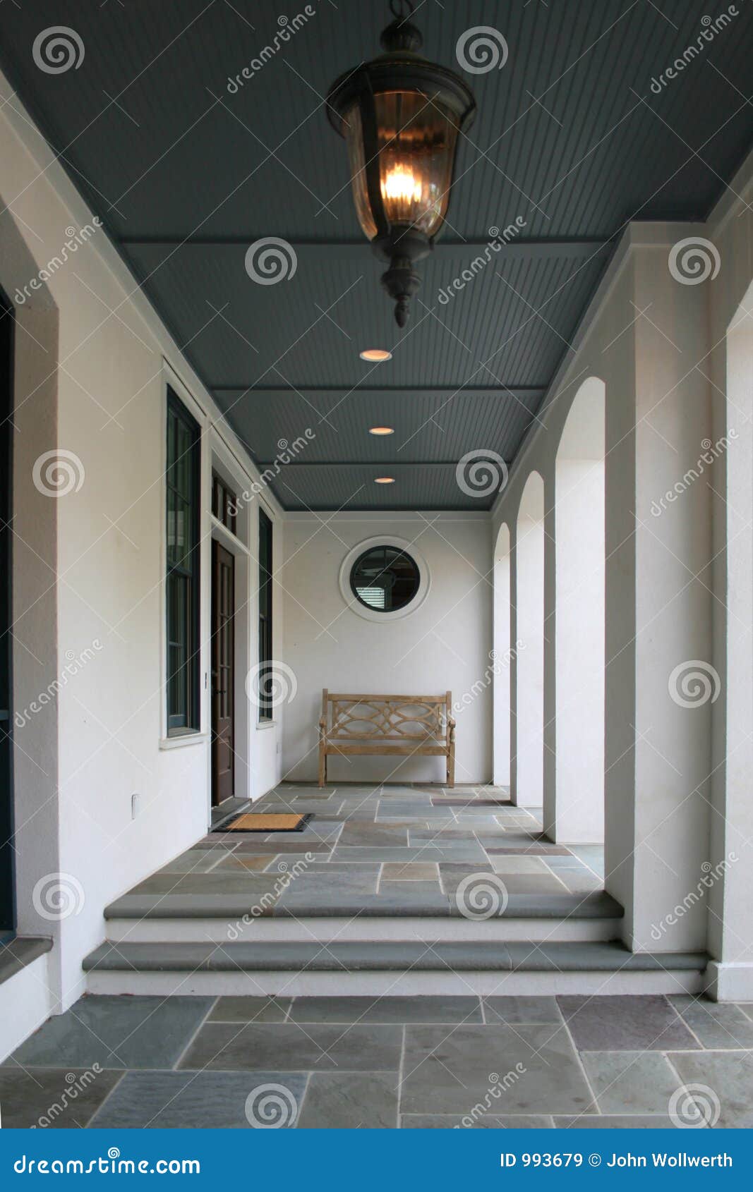 Zen porch stock image. Image of arch, slate, feng, entrance - 993679