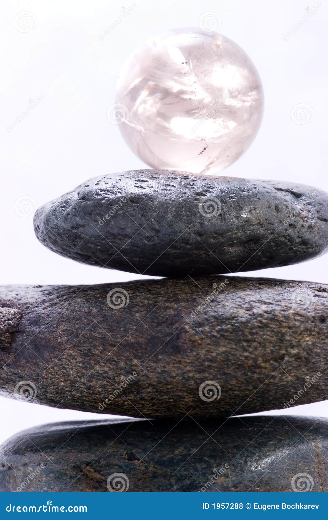 Zen Pyramid and Crystal Ball Stock Photo - Image of idyllic, like: 1957288
