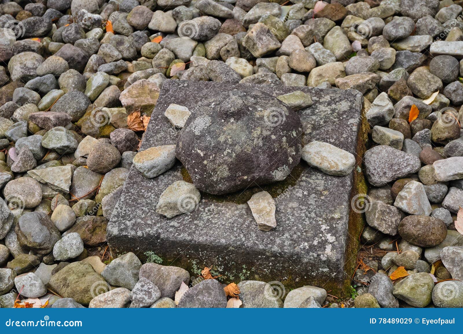 Zen Rock Stacking in Harmony Garden in Japan Stock Image - Image of ...