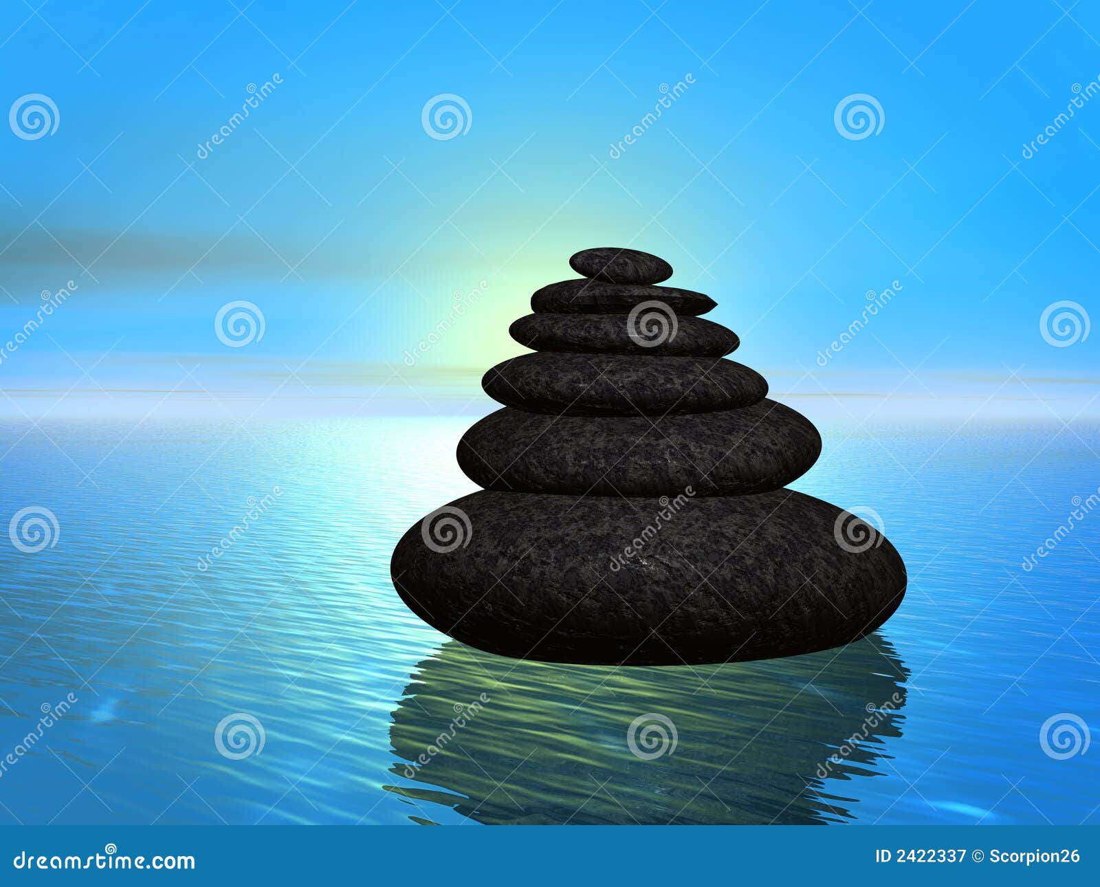 Zen Rocks stock illustration. Illustration of beauty, decorative - 2422337