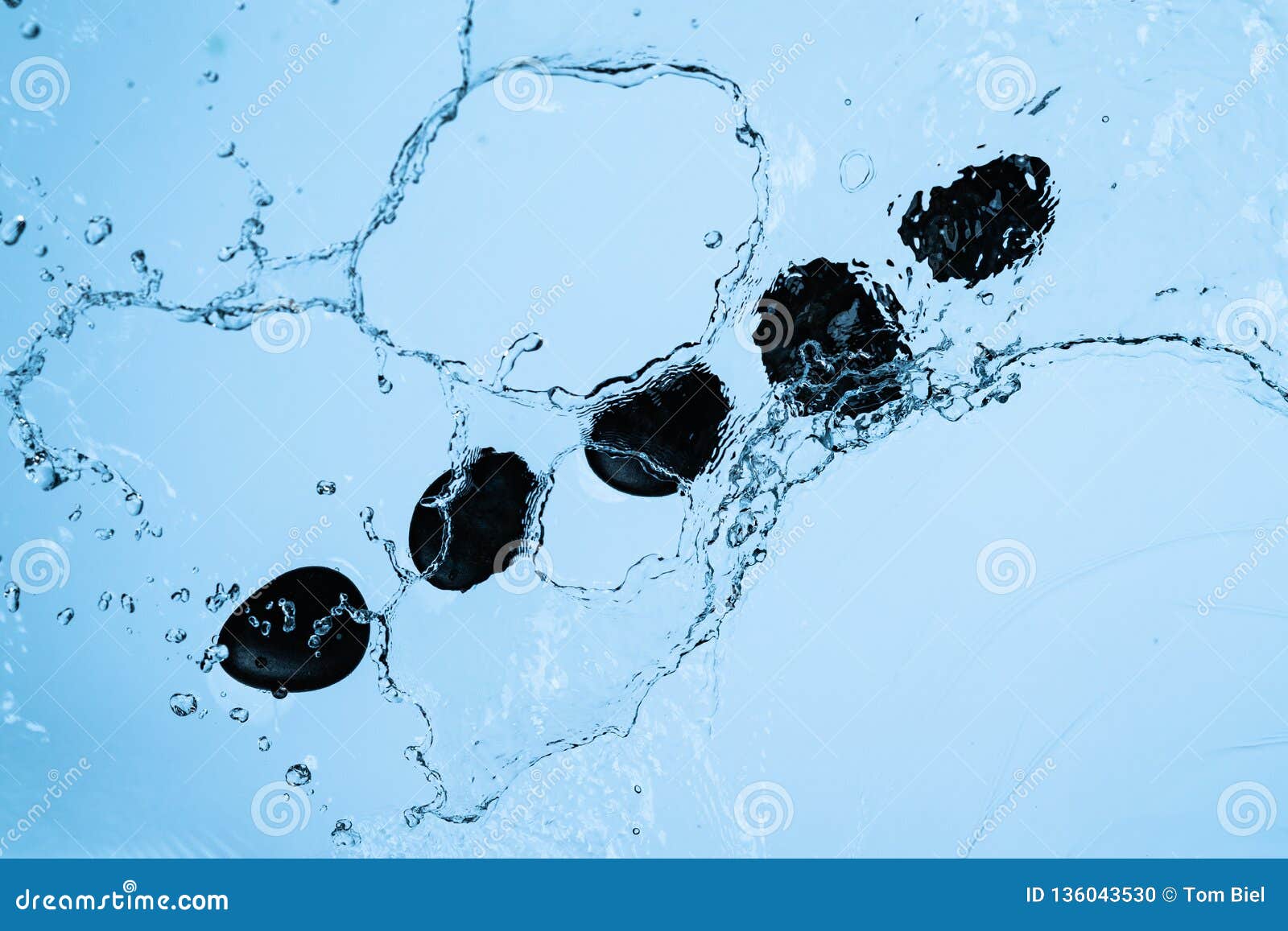 Top View Water Splash stock photo. Image of color, fluid - 136043530