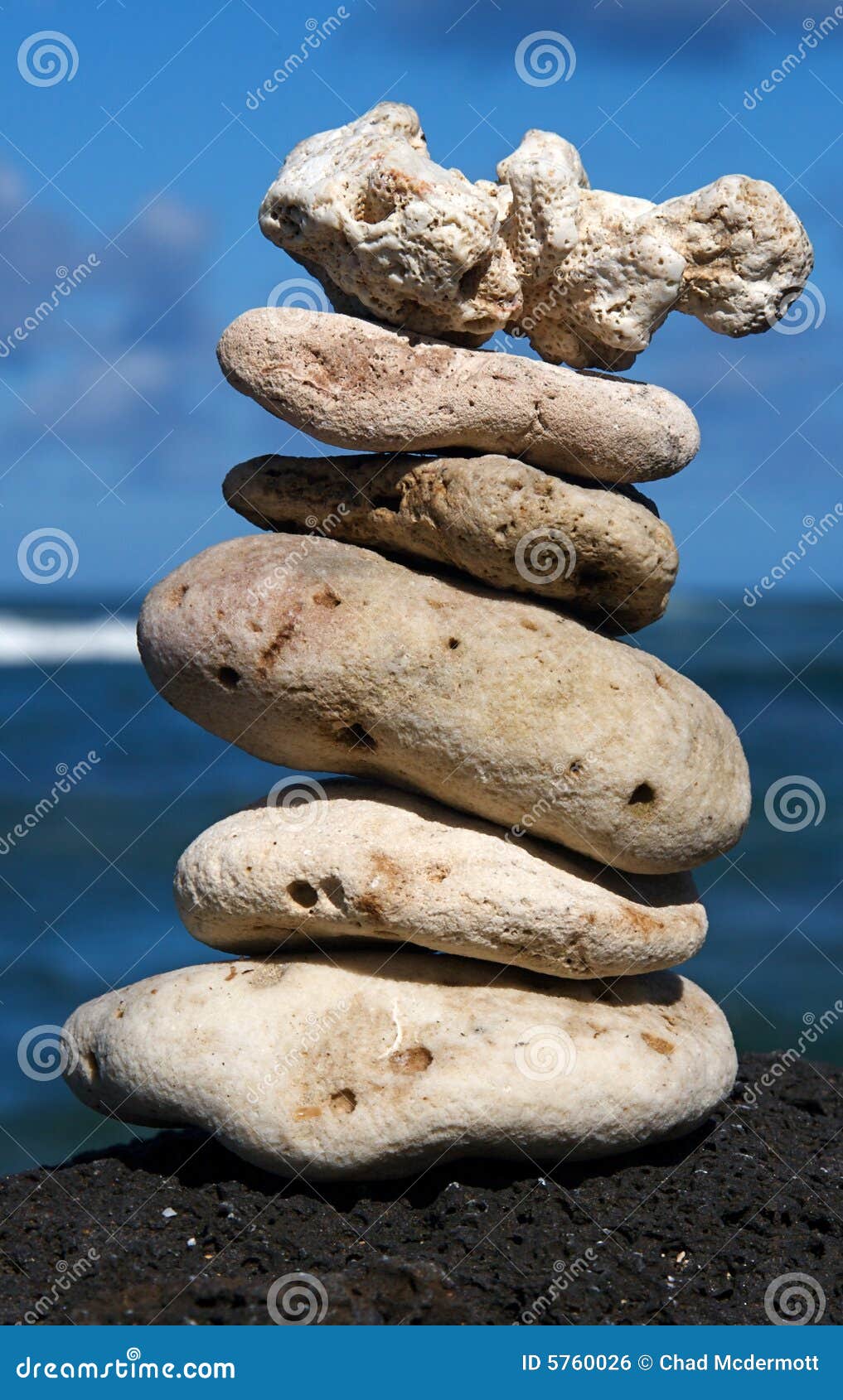 Zen Serenity Rocks stock photo. Image of ocean, mystical - 5760026