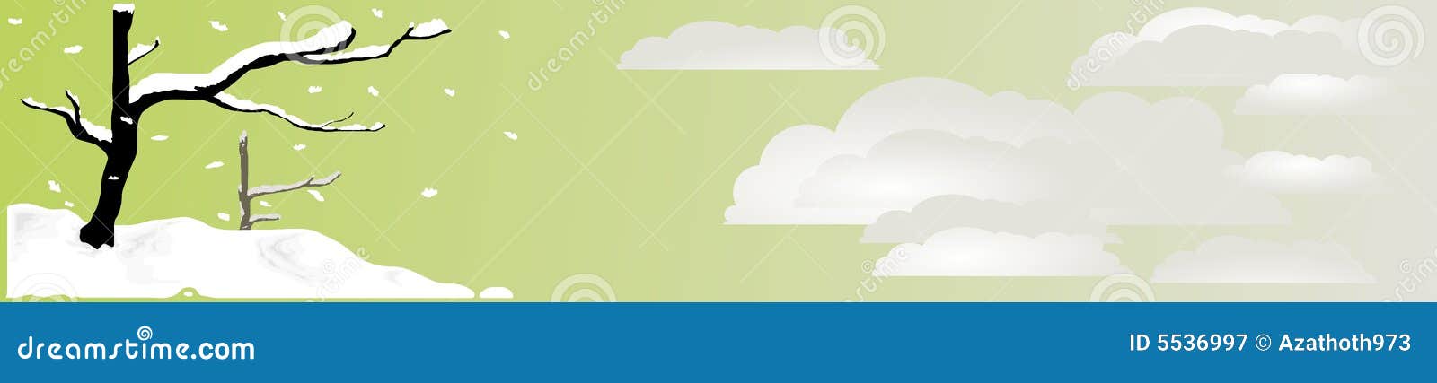 Zen Snow Header , Vector stock vector. Illustration of frosty - 5536997