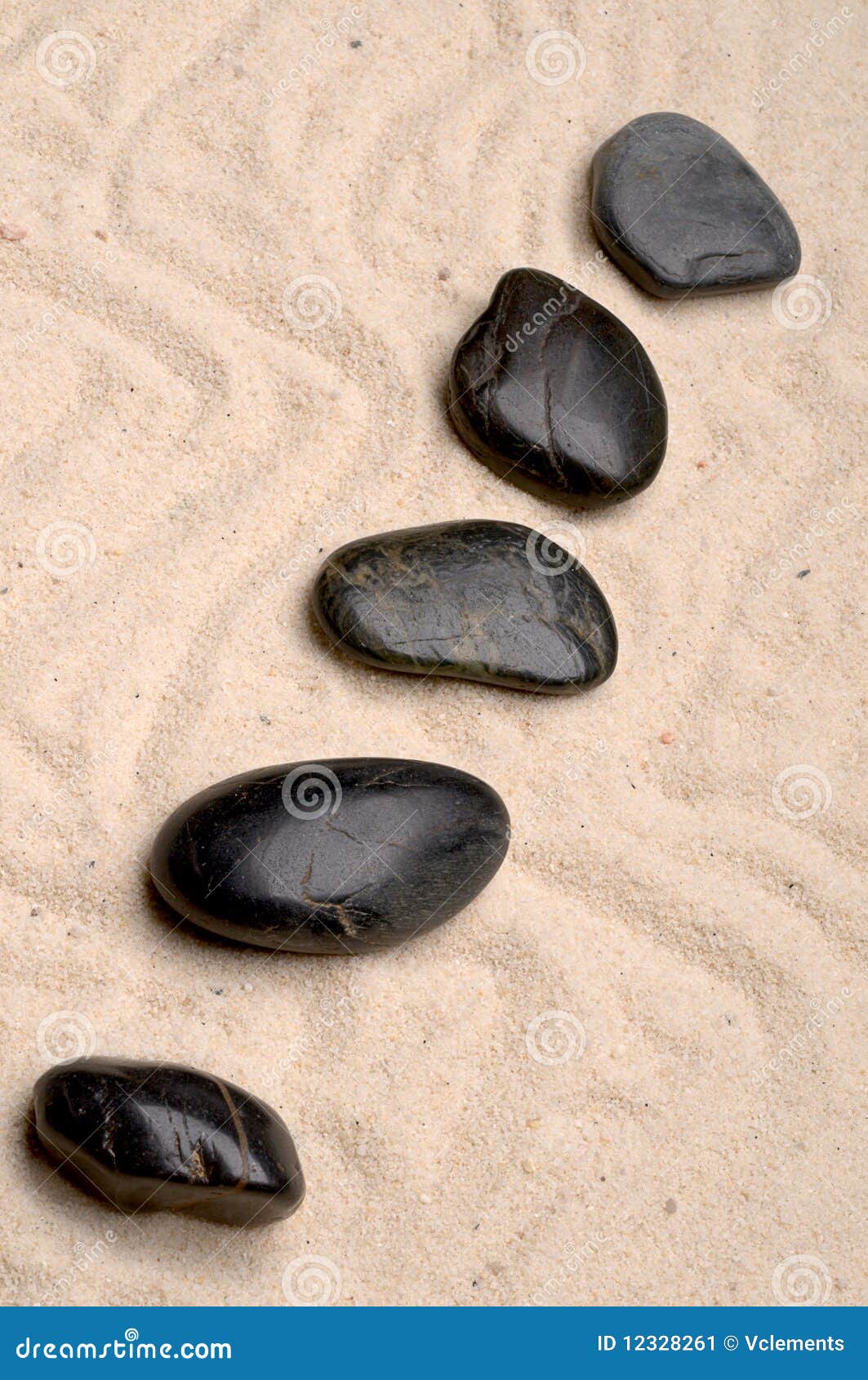 Zen Spa River Rocks on Sand Stock Image - Image of rock, sauna: 12328261