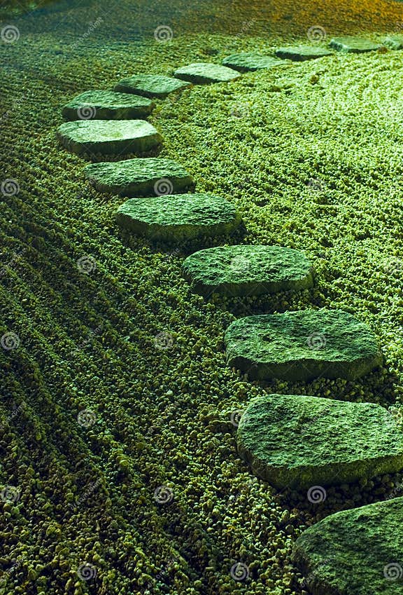Zen stone path stock image. Image of japanese, religion - 4547699