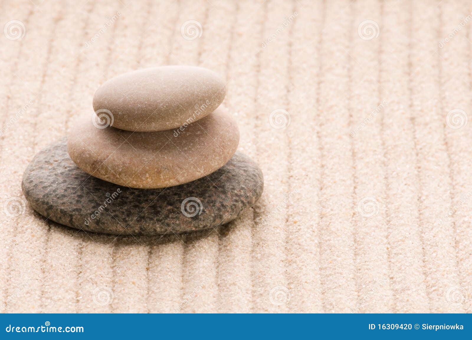 Zen. Stone and sand stock photo. Image of peaceful, circle - 16309420