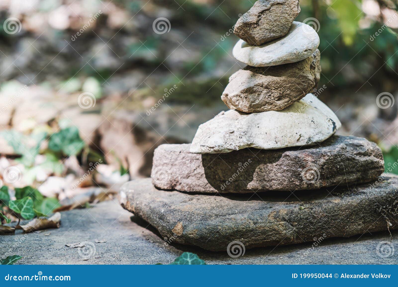 Zen Stone Stack with Balanced Stones on Stones in Equilibrium, Pile of ...