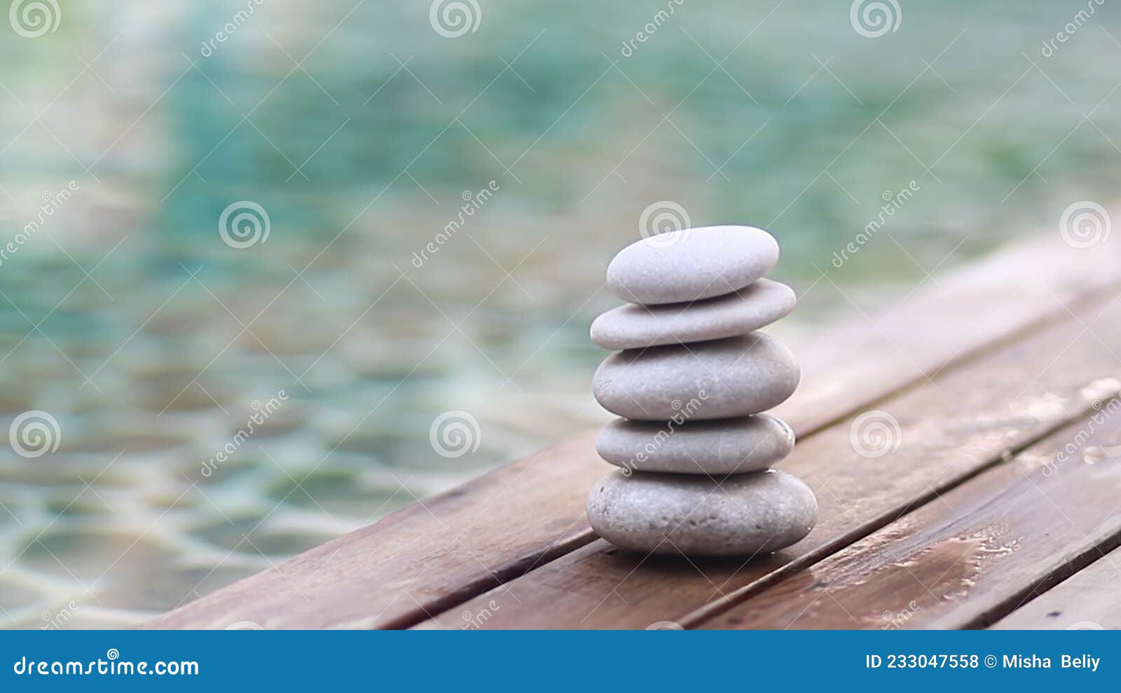 Zen Stone Stacking at Pool with Sun Rise. Stock Footage - Video of ...