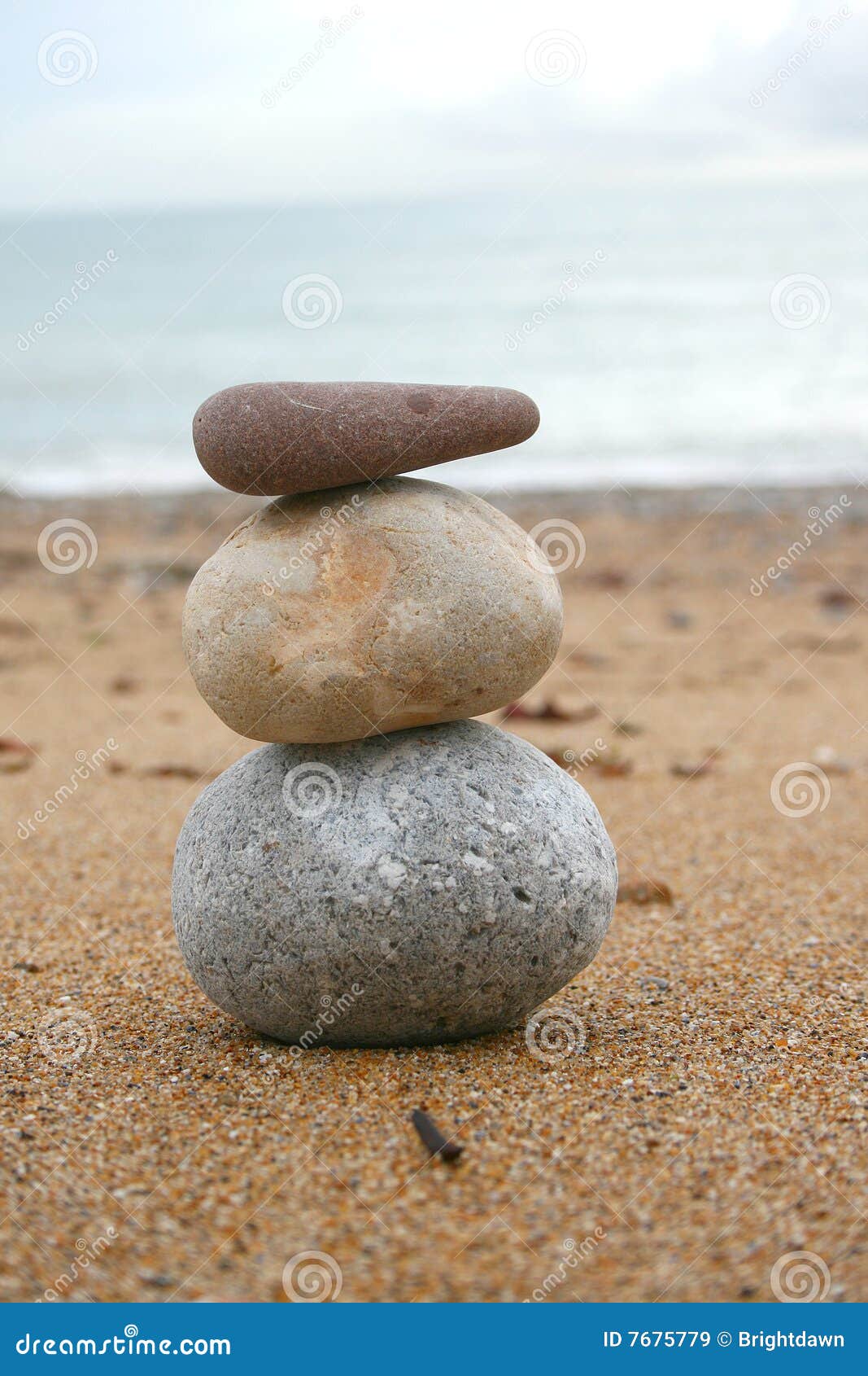 Zen stone tower stock image. Image of tower, stone, peaceful - 7675779
