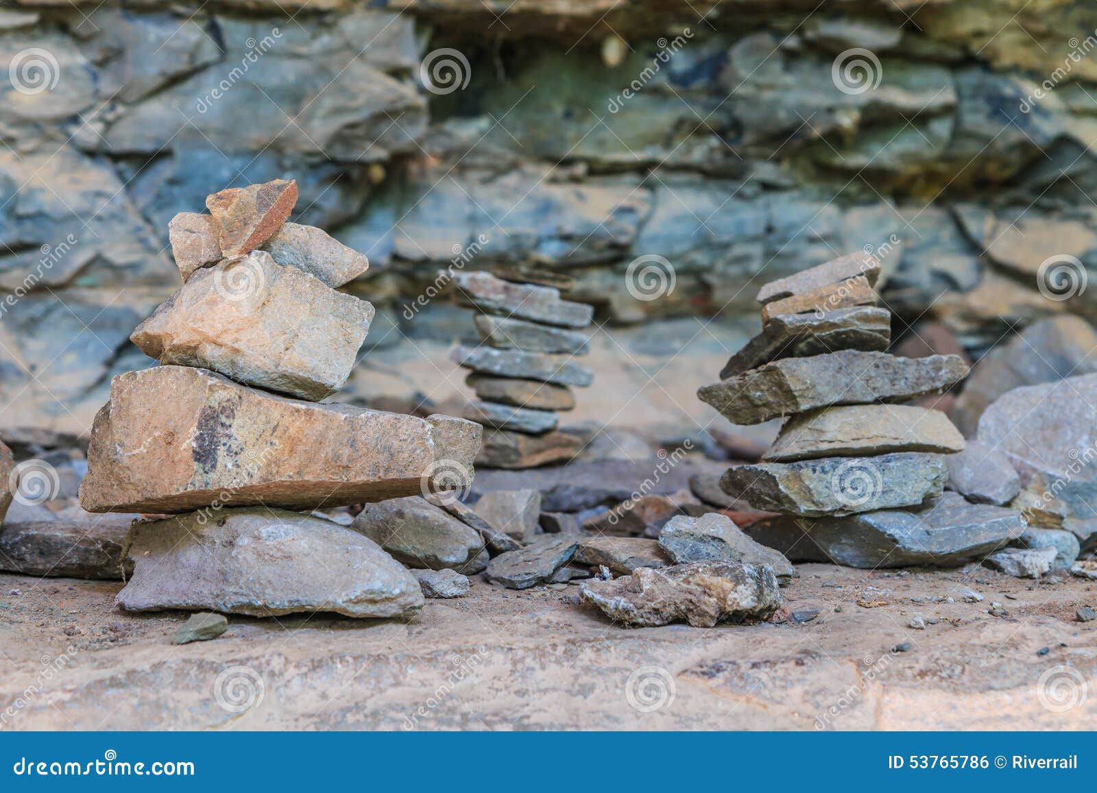 Zen Stone Tower stock photo. Image of farm, meditation - 53765786
