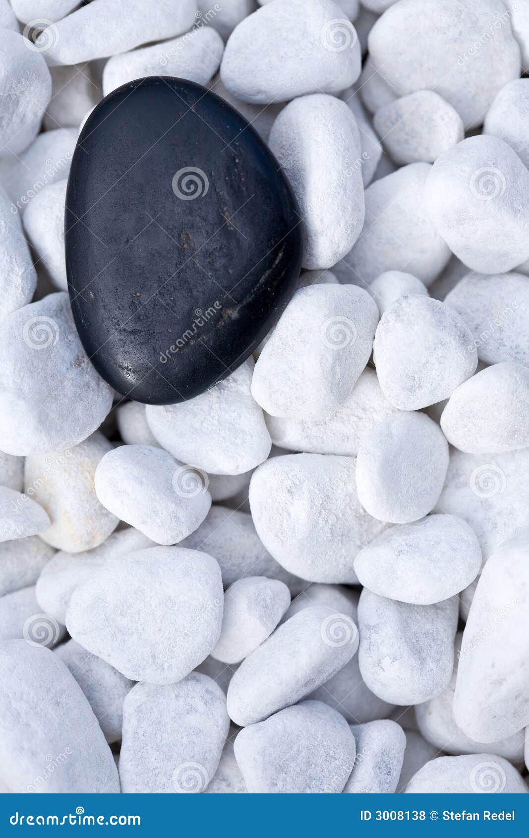 Zen-Stone on white pebbles stock photo. Image of religion - 3008138