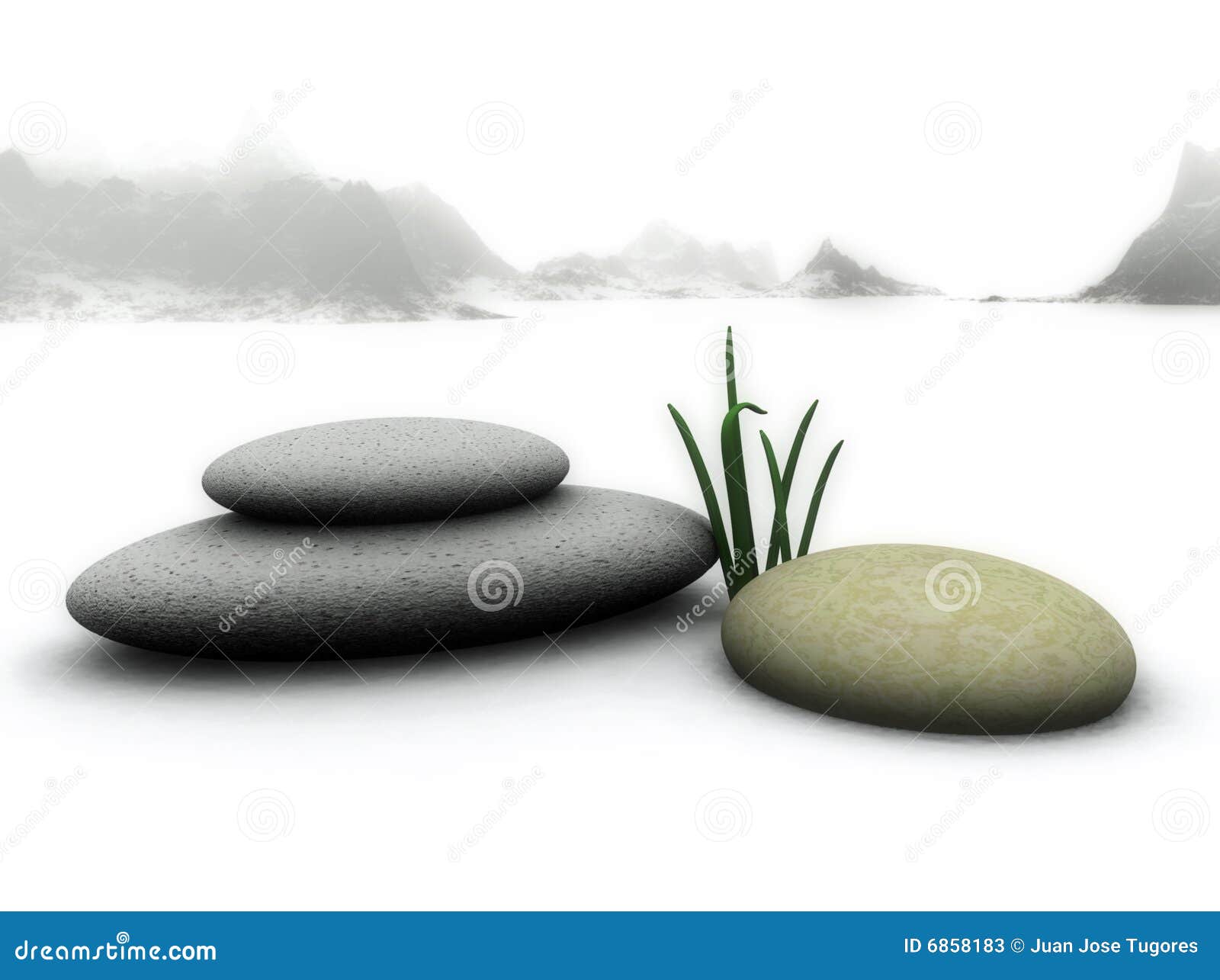 Zen Stones stock illustration. Illustration of stones - 6858183