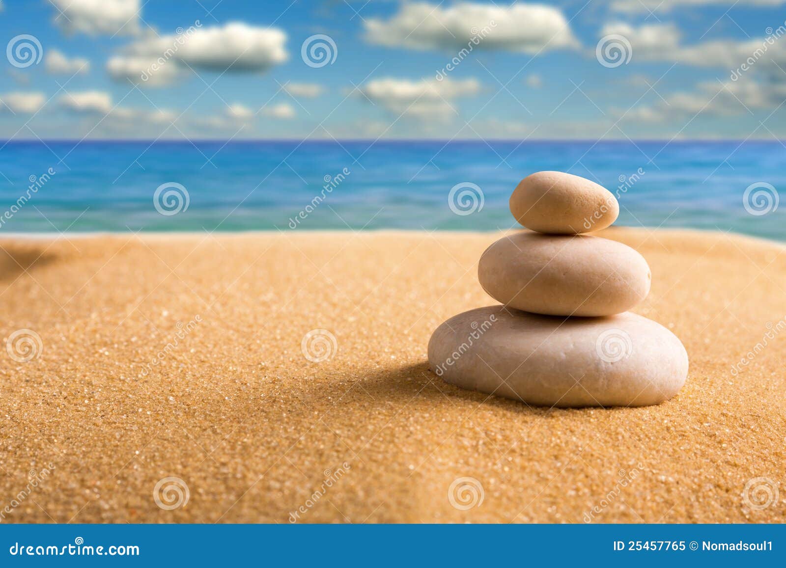 Zen stones on the beach stock image. Image of buddhism - 25457765