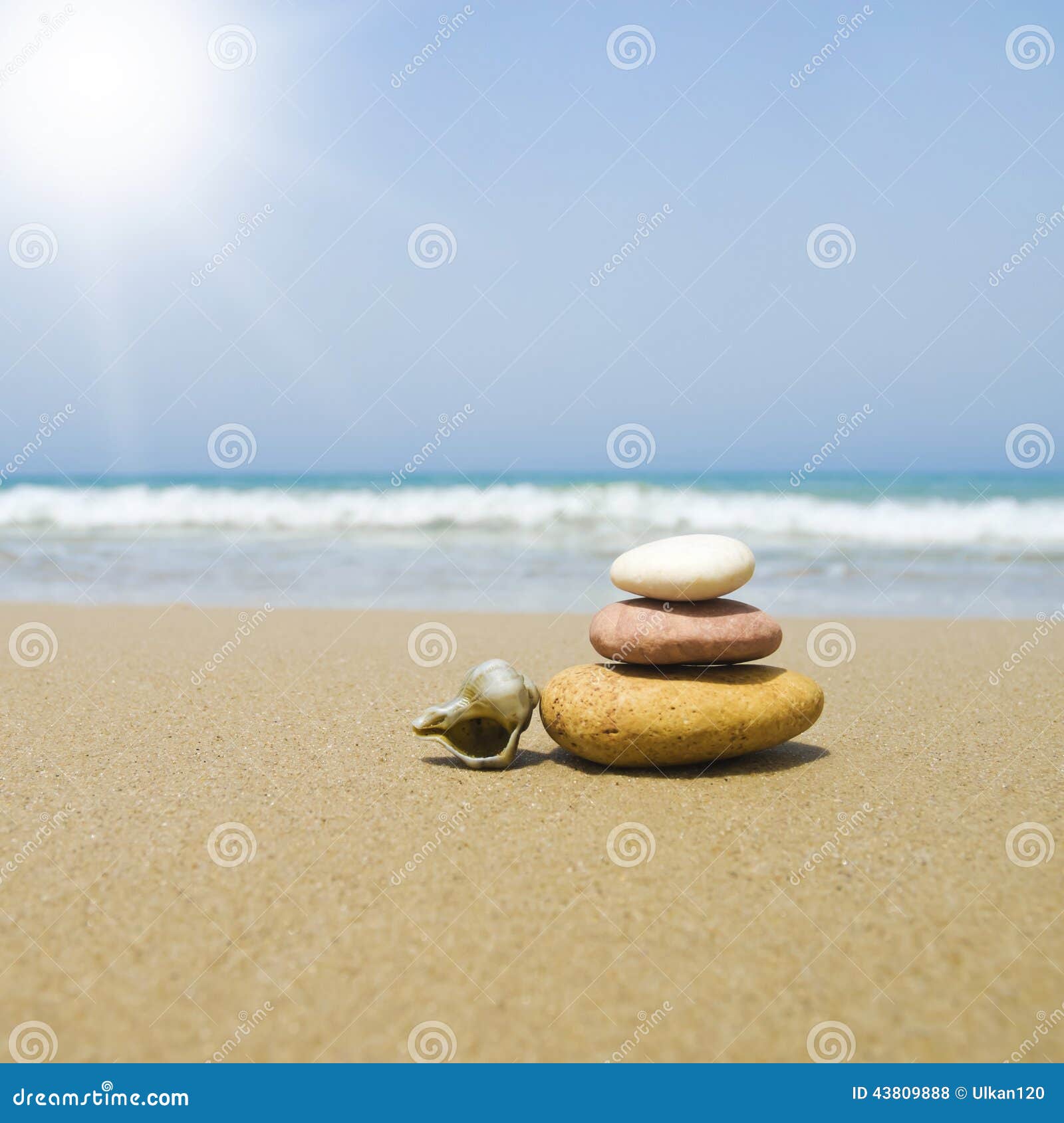 Zen Stones on the beach stock photo. Image of gray, natural - 43809888