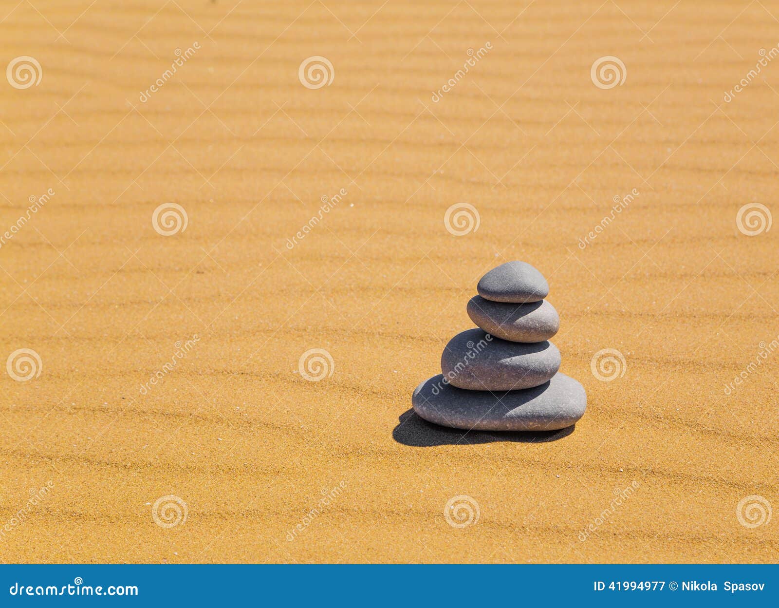 Zen stones in desert stock image. Image of relaxation - 41994977