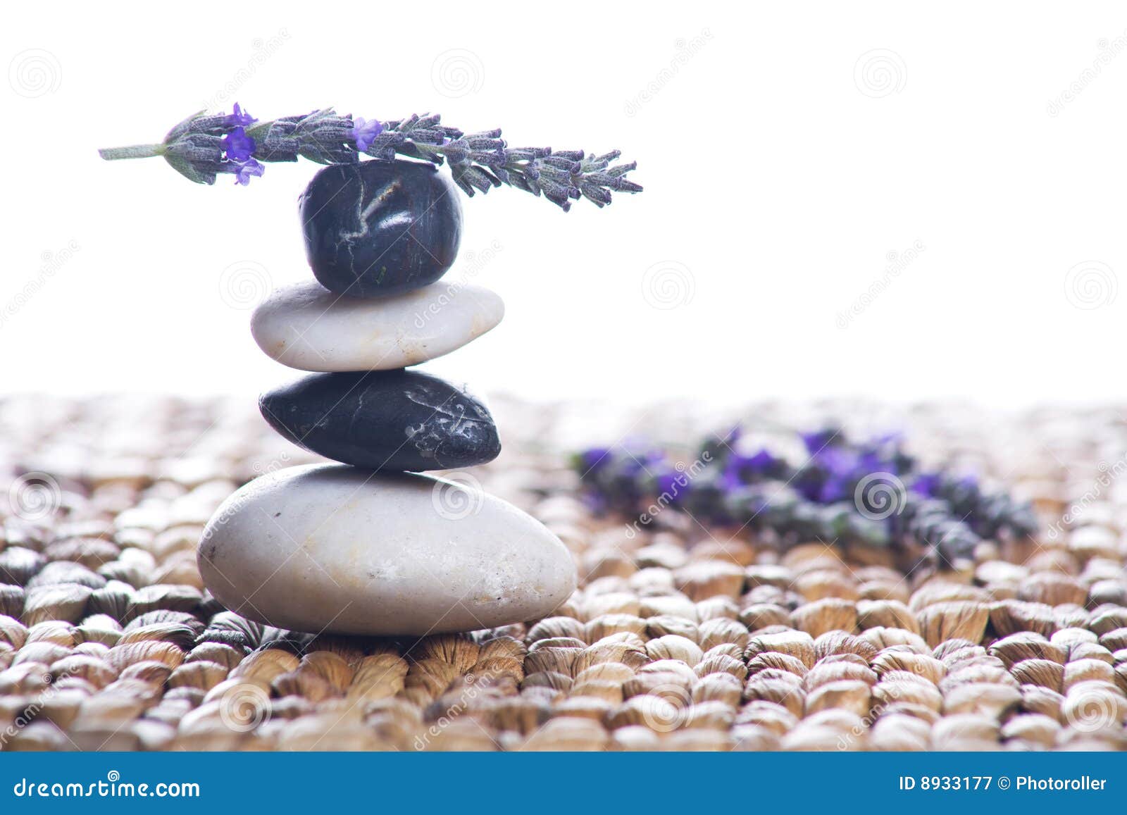 Zen stones with lavender stock image. Image of purple - 8933177