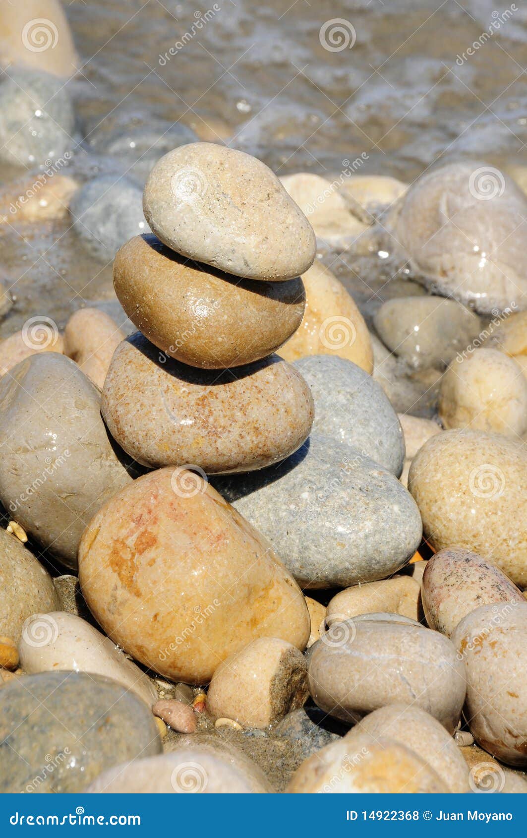Zen stones on a seashore stock photo. Image of background - 14922368