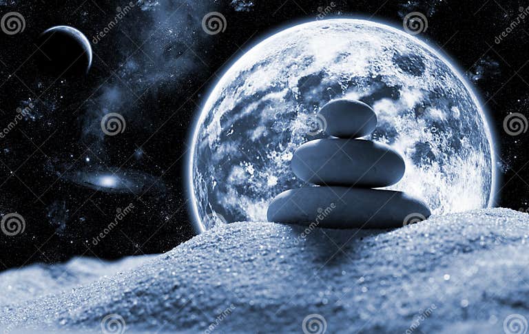 Zen stones in space stock photo. Image of pebble, buddhism - 25457782