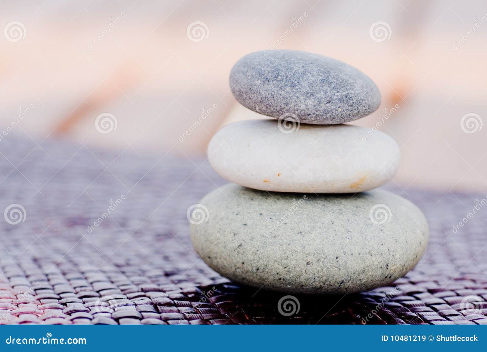 Zen stones stacked stock image. Image of gray, isolated - 10481219