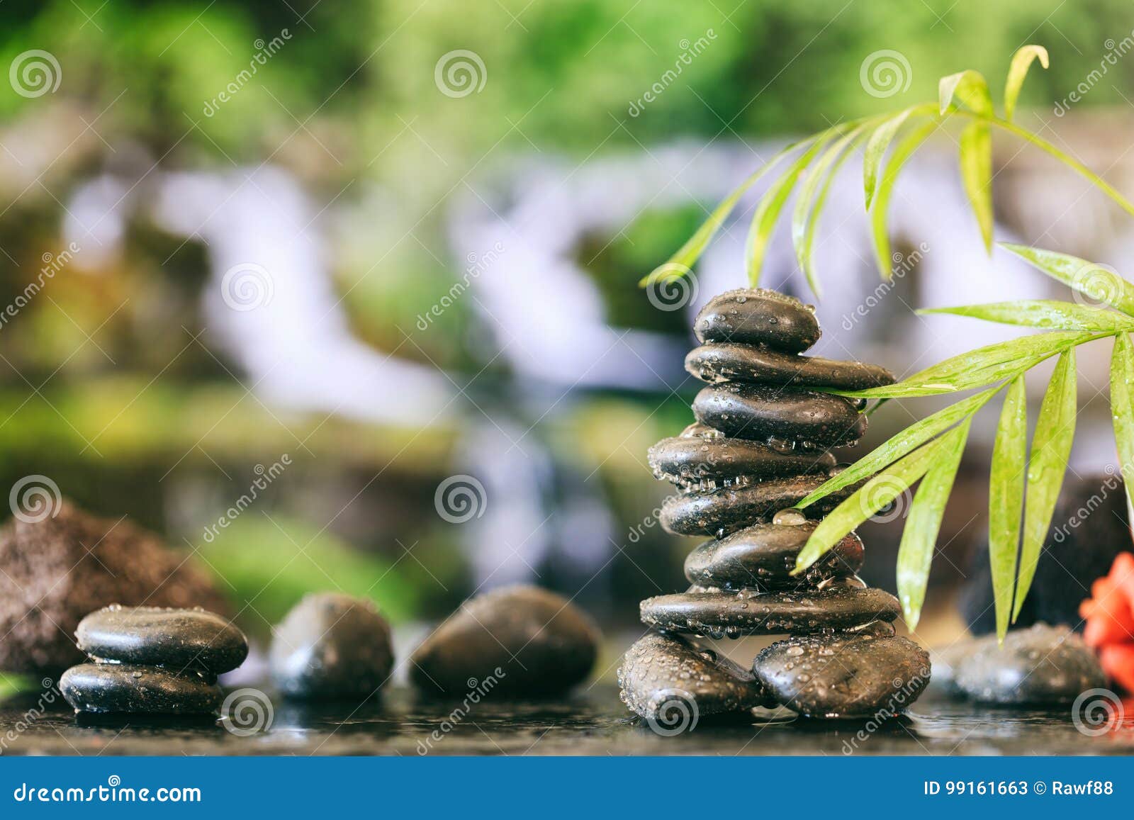 Zen Stones Stack on Abstract Background Stock Image - Image of ...