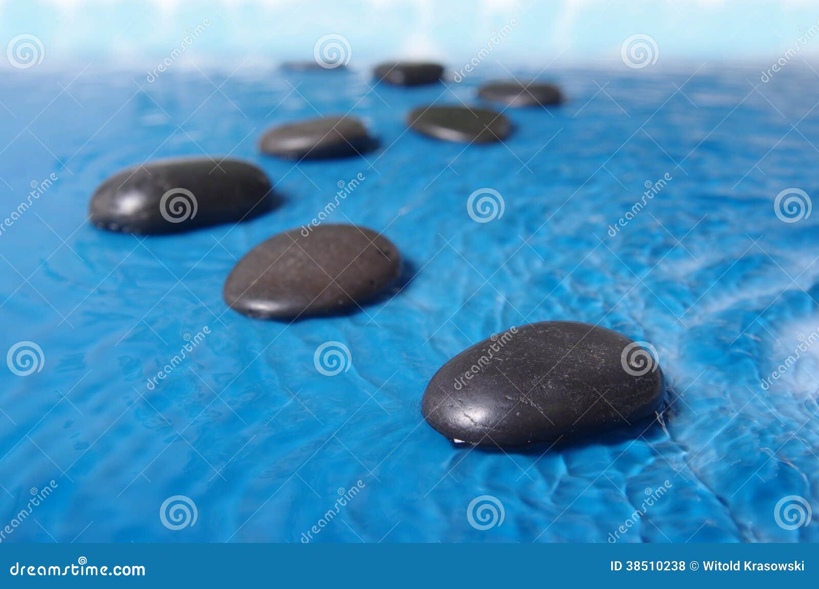 Zen stones in water stock photo. Image of reflection - 38510238