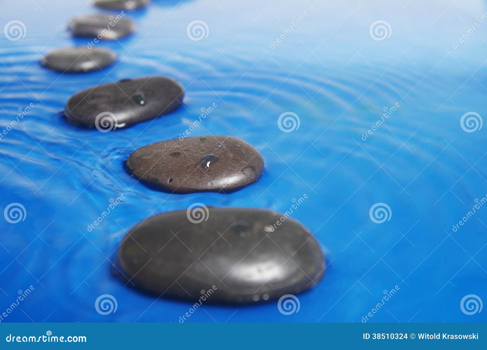 Zen stones in water stock photo. Image of natural, relax - 38510324