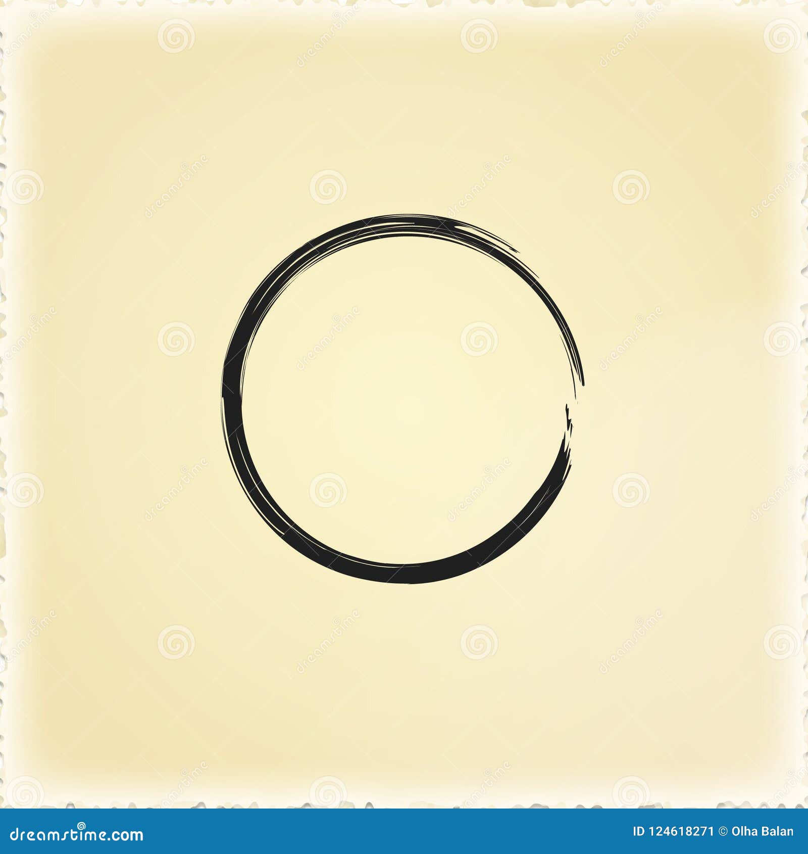 Zen Symbol stock vector. Illustration of japanese, japan - 124618271