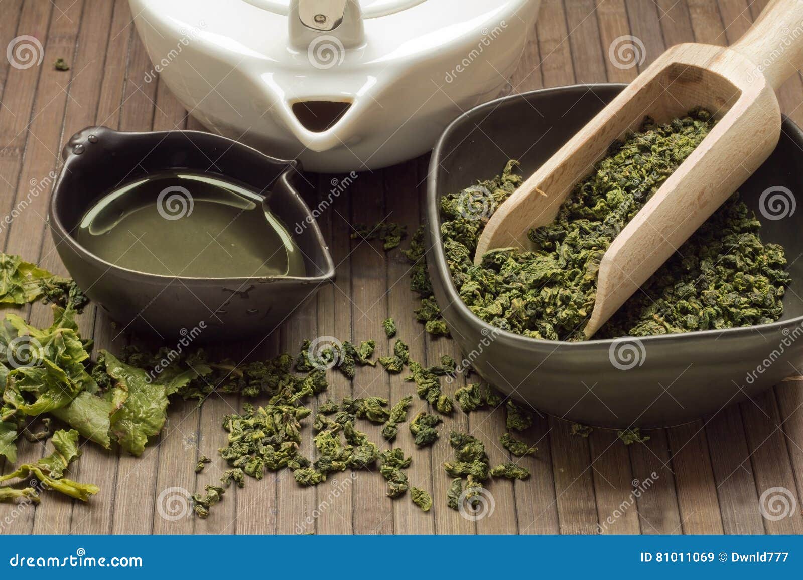 Zen tea setting stock image. Image of herbal, wood, healthy - 81011069