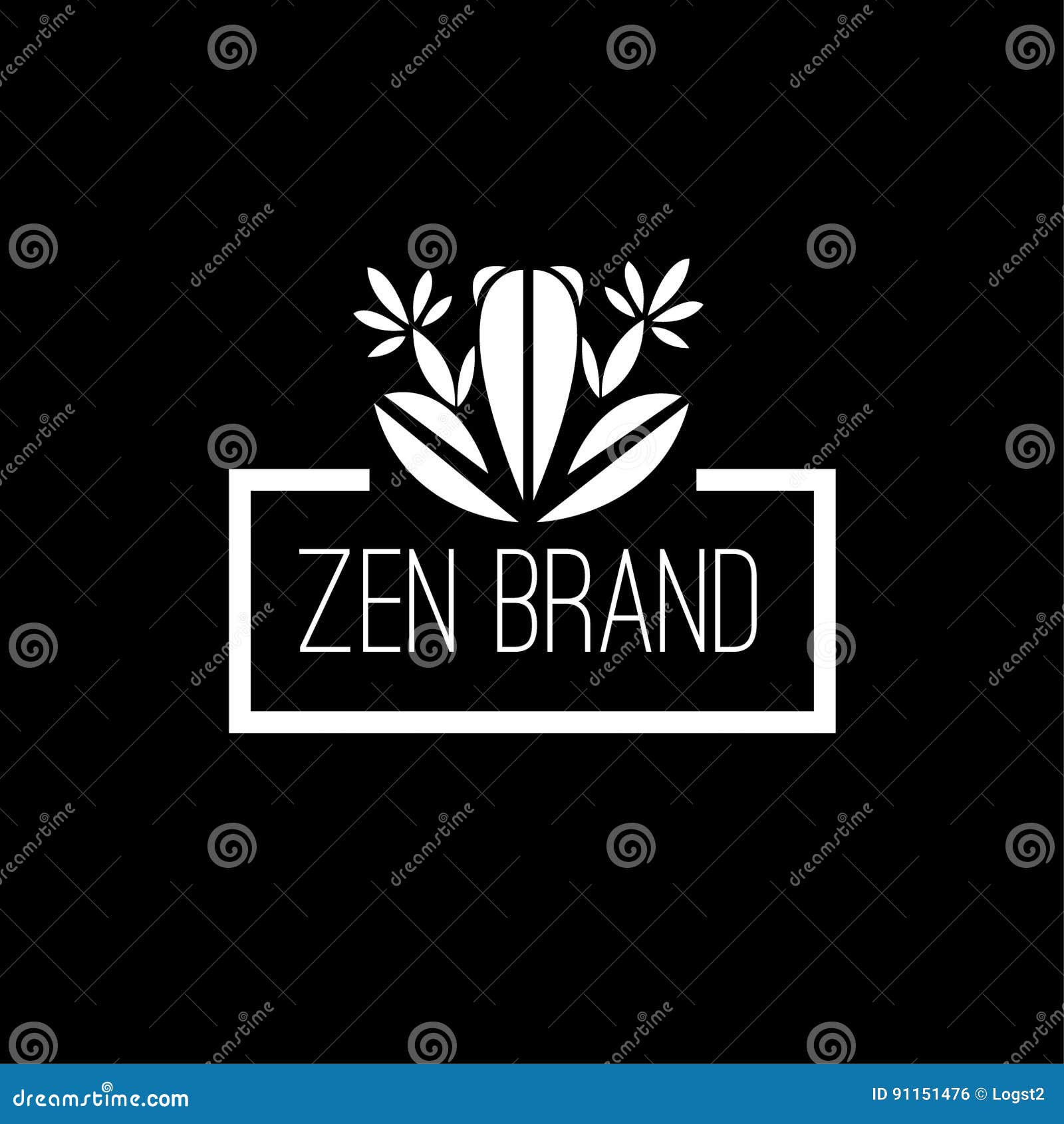 Zen Vector Logo Design Tyemplate Stock Vector - Illustration of symbol ...