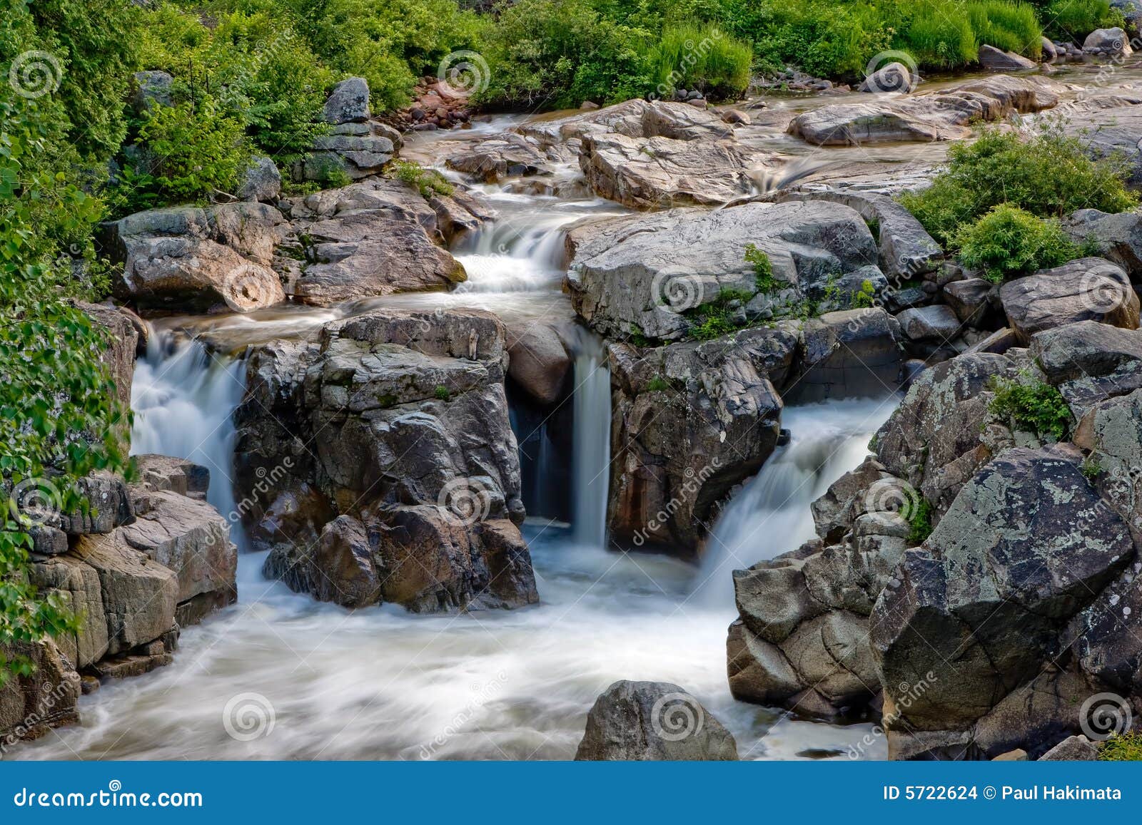 Zen waterfalls stock photo. Image of flow, peaceful, forest - 5722624